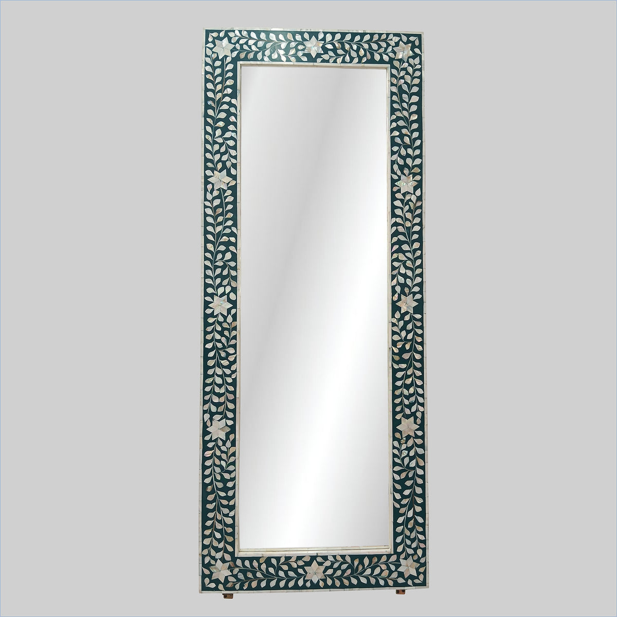 The Bombay Store Bone Rectangle Mirror 59 in