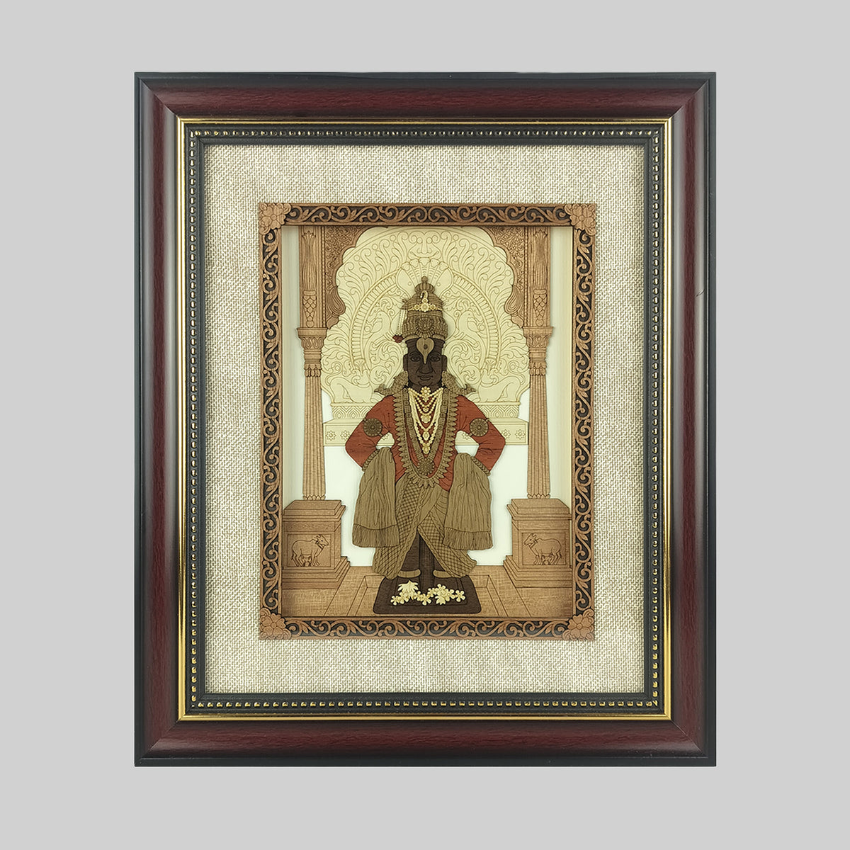 The Bombay Store Vitthal Wood Art Frame 11 in x 13 in