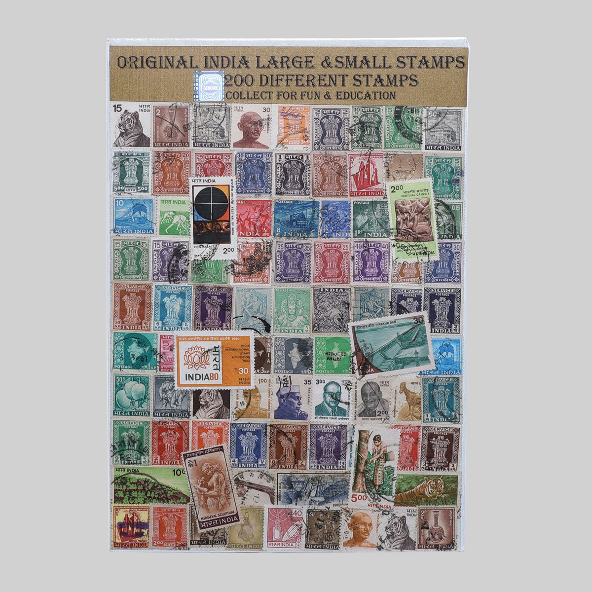 The Bombay Store Indian 200 Different Stamps