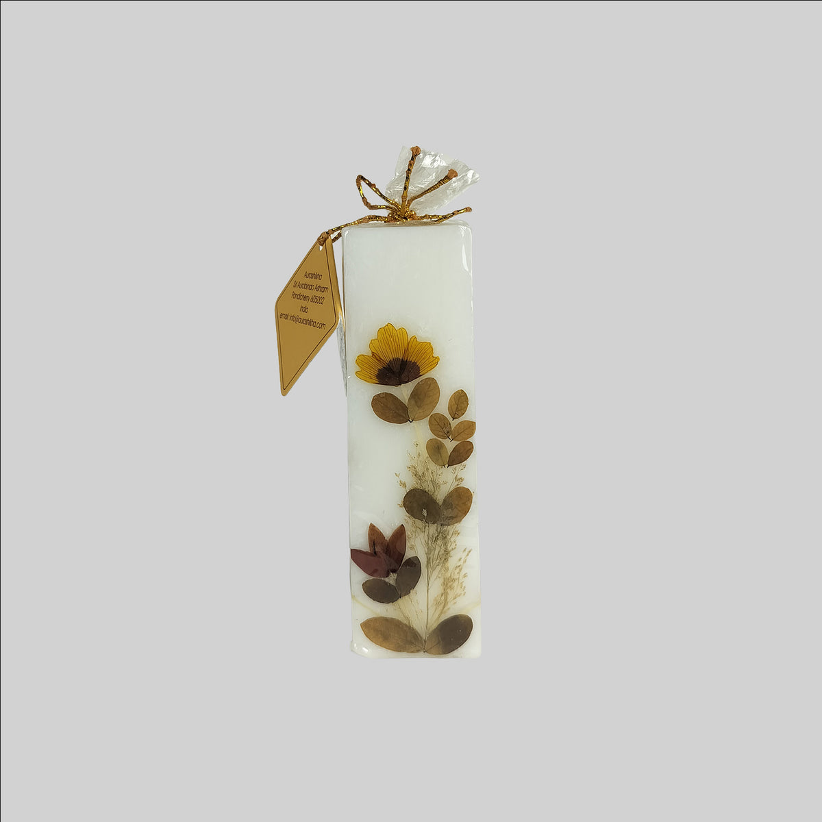 The Bombay Store Flower Pressed Sandal Candle