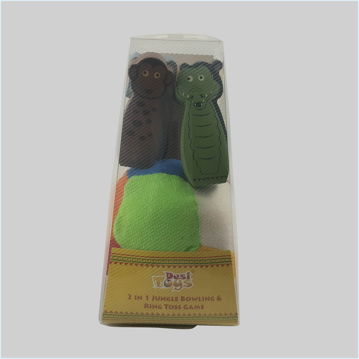 The Bombay Store Jungle Bowling Cum Ring Toss Game (2 in 1)