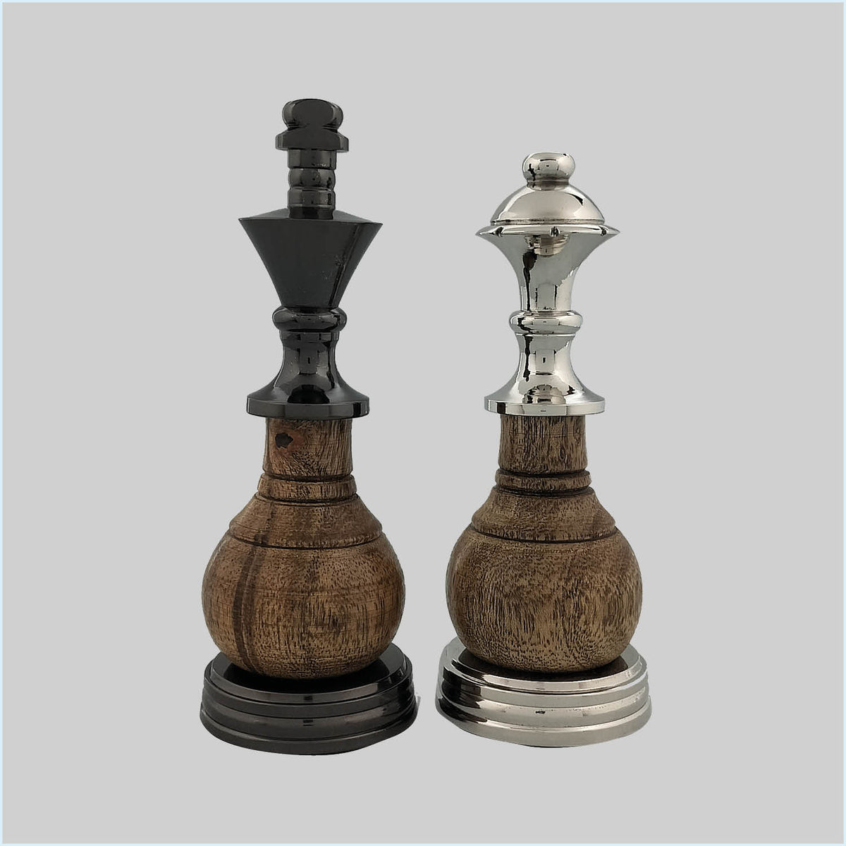 The Bombay Store Chess King & Queen Decor (S/2)