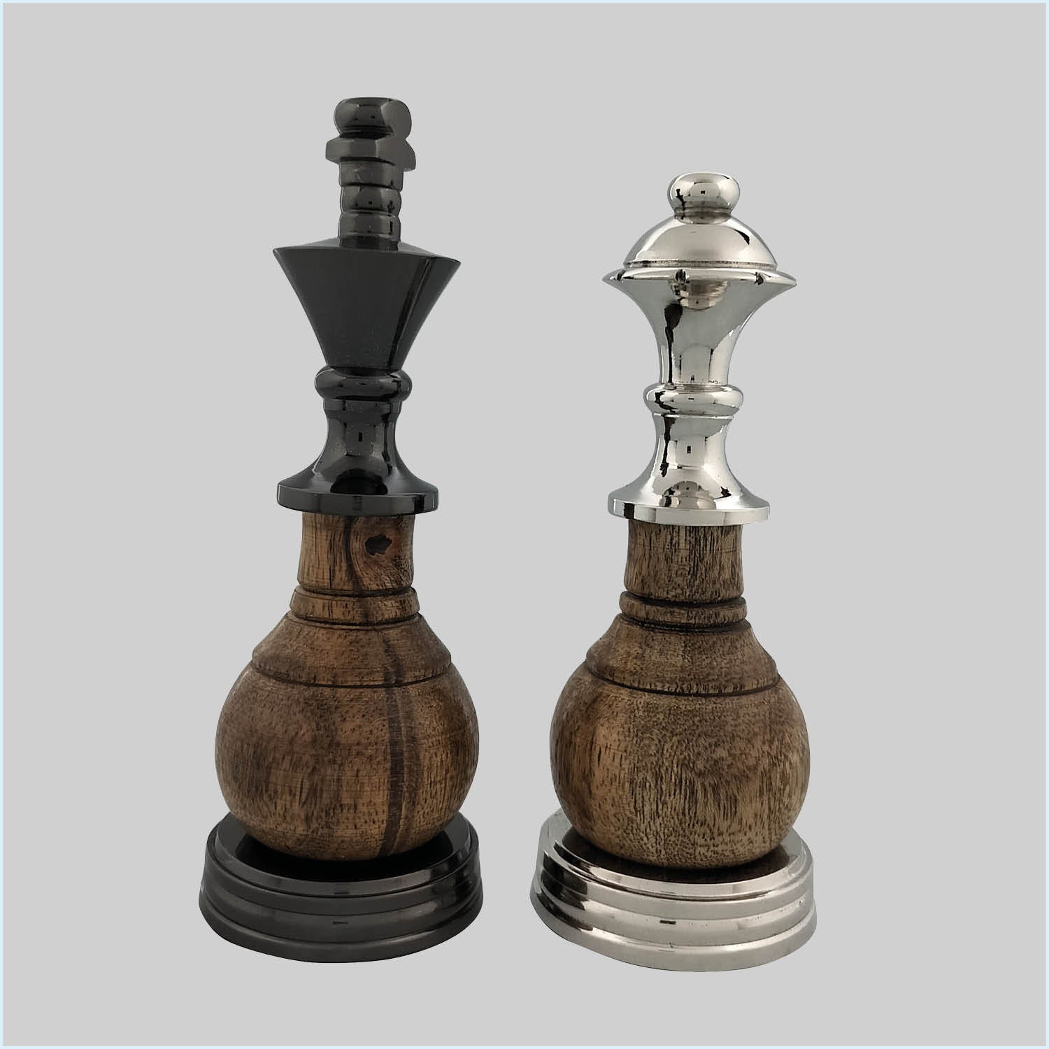 The Bombay Store Chess King & Queen Decor (S/2)