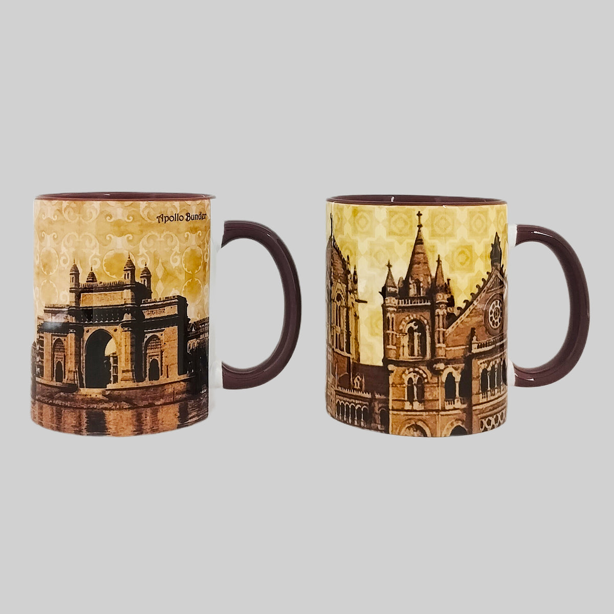 The Bombay Store Old Bombay Coffee Mugs Set of 2 (300 ml each)