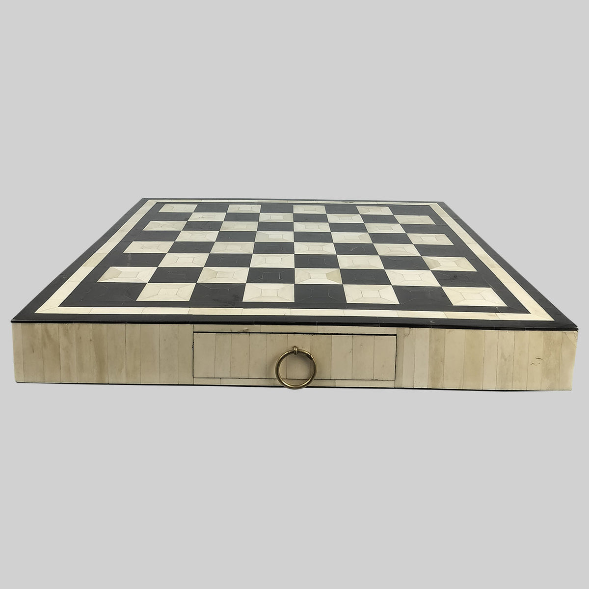 The Bombay Store Camel Bone Chess Set 21 in x 21 in