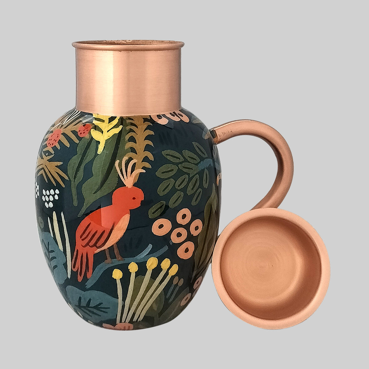 The Bombay Store Jungle Bliss Copper Apple Pot 1000 ml
