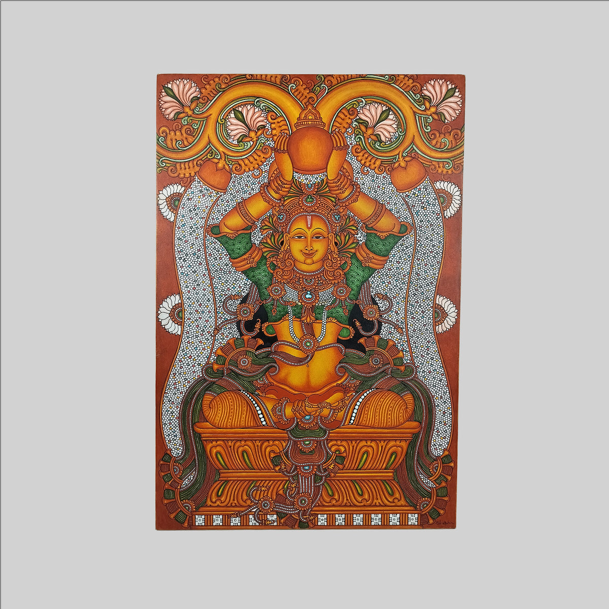The Bombay Store Canvas Mural Kuber Painting - 24 in x 36 in