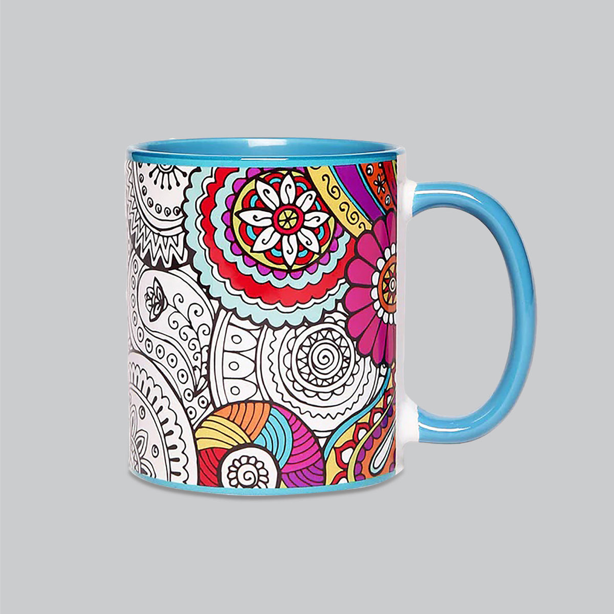The Bombay Store Doodle Mandala Coffee Mug 300 ml