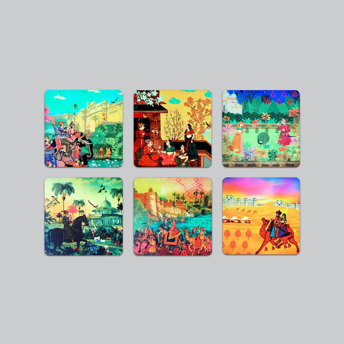 The Bombay Store Indian Art Coaster Set of 6