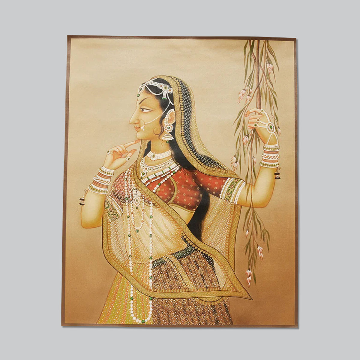 The Bombay Store Traditional Art Canvas Bani Thani Print