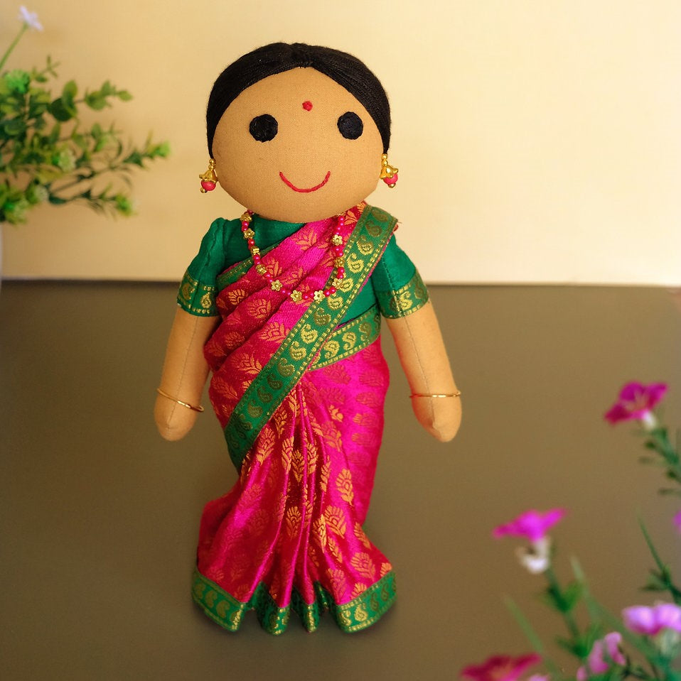 The Bombay Store Kanmani Doll in Saree 10 in